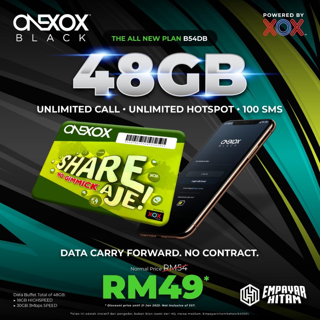 ONE-XOX ⋆ Plan Prepaid Jimat ⋆ Dapatkan Dari Kami!